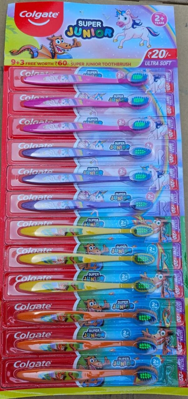 CEPILLO COLGATE NIÑOS EN TIRA 12 UNIDADES - DISTRIBUIDORA BYF